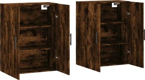 Nástěnné skříňky 2 ks kouřový dub 69,5 x 34 x 90 cm 3195648
