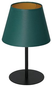 Stolní lampa ARDEN 1xE27/60W/230V pr. 20 cm zelená/zlatá