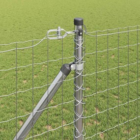 Venkovní euro plot s hroty 10 x 1,4 m Pozinkovaná ocel Stříbrná 3350729