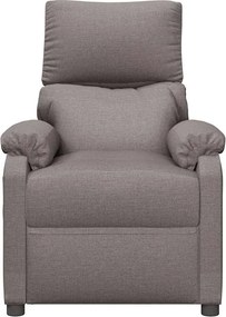 Elektrické polohovací křeslo taupe textil 3098432