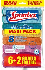 Microfibre 6+2 sada útěrek Spontex