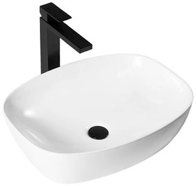 Rea Freja, umyvadlo na desku 490x370x135 mm, bílá lesklá, REA-U6616