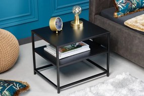 Noble Home Černý kovový odkládací stolek Dura