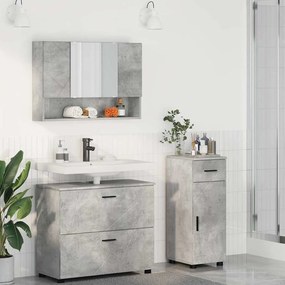Sada koupelnového nábytku 3 ks Betonově šedá 76,5 x 35 x 64 cm 3393036