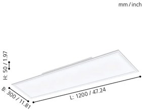 Eglo 98205 - LED Stmívatelný panel SALOBRENA-A LED/30W/230V + dálkové ovládání