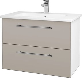 Dřevojas Koupelnová skříň GIO SZZ2 80 Varianta: N01 Bílá lesk / Úchytka T01 / N08 Cosmo