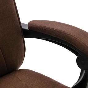 Kancelářská židle hnědá textil 20365
