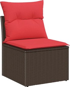 Set pohovek 11 ks Hnědá polyratan 3346574