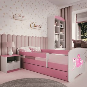 Dětská postel Babydreams princezna na koni růžová