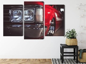 Vícedílný obraz Světlomet Na Staré Auto Nedostatek Nedostatek Plátno Canvas 60x40