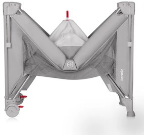 Lionelo - Cestovní postýlka 3v1 ELLEN Grey Concrete