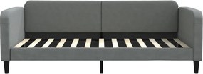 Válenda s přistýlkou tmavě šedá 100 x 200 cm textil 3196822