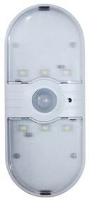 Nástěnné LED svítidlo, 1x LED 0,5w 4000k, w, pohybový senzor