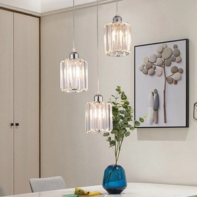 Toolight - ELEGANCE LAMPA SUFITOWA APP210-3CPR KRYSZTAŁ SREBRNA, OSW-08550