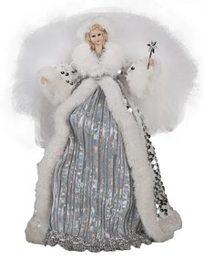 Anděl ve zdobných šatech na špičku stromku Angel Chris - 20*15*28 cm