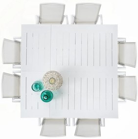 BIZZOTTO Rozkládací zahradní stůl KONNOR 160x110-160 cm bílý 0662754