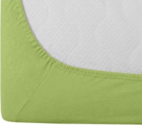 Jersey prostěradlo HIGHFIT pistáciové 90 x 200 cm