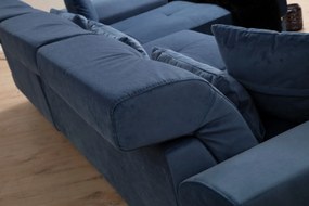 Atelier del Sofa Rohová sedací souprava Frido Right (L3+Chl) - Navy Blue, Modrá