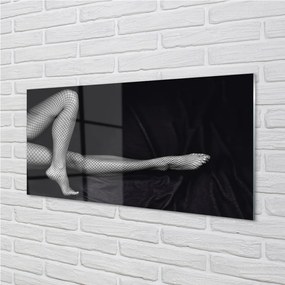 akrylový obraz Černé a bílé síťované nohy 100x50 cm