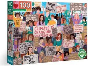 EEBOO Puzzle Protest za ochranu klimatu / 100 dílků / 68,5 x 45,7 cm