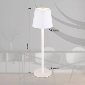 Nabíjecí stolní lampa LED Vannie, bílá, výška 36 cm, CCT