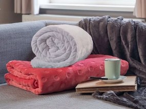 Mistral home Pléd Mistral Home Flannel shaved Dotty korálová 130x170 cm