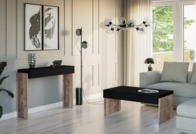 Casarredo - Komfort nábytek Konferenční stolek ZUBIA se zásuvkou, černá/dub colonial grande