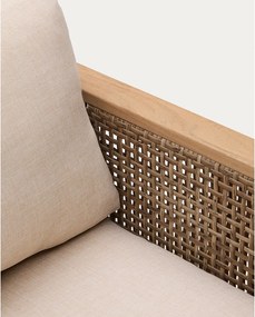 Béžový/v přírodní barvě zahradní lounge set z masivu akácie pro 5 osob Alabe – Kave Home