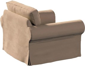 Potah na křeslo IKEA Ektorp barva béžová látka lesklé, sametová