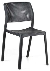 Plastová jídelní židle židle NELA, černá