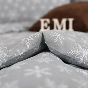 Vánoční povlečení Aurelia šedé EMI, Standardní set jednolůžko obsahuje 1x 140x200 + 1x 70x90