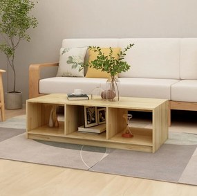 vidaXL Konferenční stolek 110 x 50 x 34 cm masivní borové dřevo [809912] Barva: Šedá