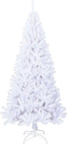 Umělý vánoční stromek s hustými větvemi bílý 240 cm PVC 321041