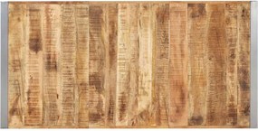 Jídelní stůl 160 x 80 x 75 cm masivní hrubé mangovníkové dřevo 321563