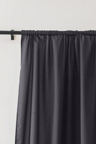 Závěs OXFORD LIGHT 140x250 cm, tmavě šedý Zavěšení: Řasící páska