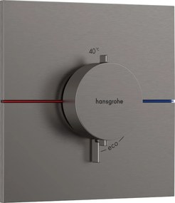 Hansgrohe ShowerSelect Comfort E, termostat pod omítku, kartáčovaný černý chrom, HAN-15574340