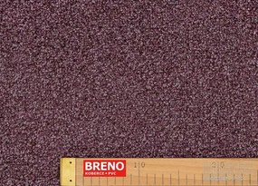 Breno Metrážový koberec LIBERTY 45 fialový, šíře 400 cm, Fialová