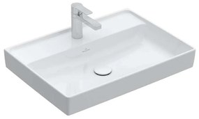 Villeroy & Boch Collaro - Umyvadlo 65x47 cm, bez přepadu, otvor pro baterii, alpská bílá 4A336601