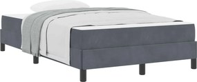 Postel s boxspringem s matrací Tmavě šedá 120 x 190 cm textil 3398678