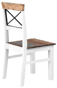 Set 2 židlí z recyklovaného dřeva Melbourne