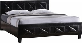 Tempo Kondela Čalouněná postel CARISA 180x200, černá