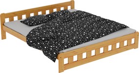 Maxi Zvýšená postel z masivu Nikola 180 x 200 cm - barva Olše