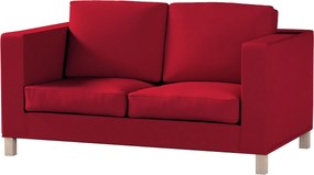Potah na pohovku IKEA  Karlanda 2-místná, krátký barva červená látka pletený vzor