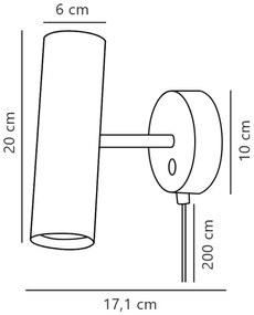 DFTP by Nordlux - Nástěnné bodové svítidlo MIB 1xGU10/8W/230V bílá