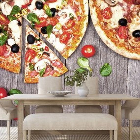Samolepící fototapeta pizza - 225x150 cm