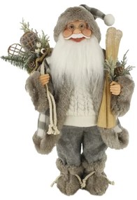 Dekorace Santa Claus Šedý 46cm