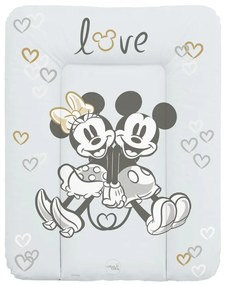 CEBA Podložka přebalovací měkká na komodu (50x70) Disney Minnie & Mickey Grey