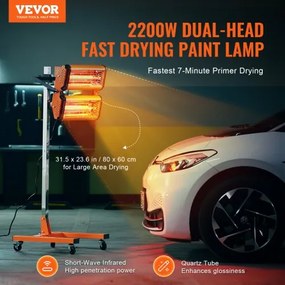 2200 W vysoce výkonná infračervená vytvrzovací lampa pro automatické sušení