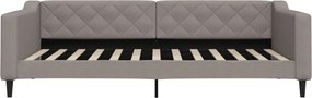 Válenda s matrací taupe 100 x 200 cm textil 3197416