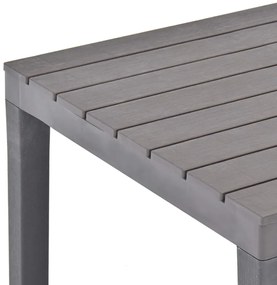 vidaXL Marketos Zahradní stůl 78 x 78 x 72 cm kávový plast